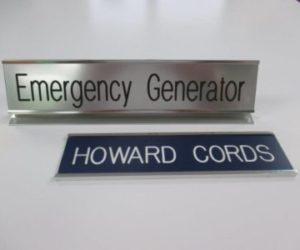 Name Plates With 1 Line Engraving – Labels Badges and Signs